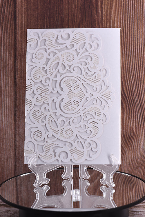 Trifold Classic Laser Cut Invitation Bella2128 – Bella Creations Company